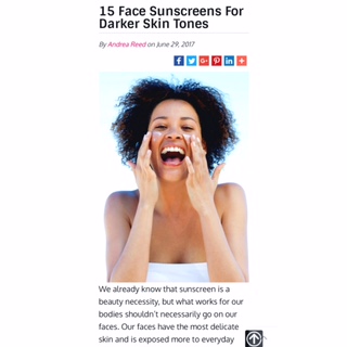 15 Face Sunscreens For Darker Skin Tones – ANDREA CAMILLE REED
